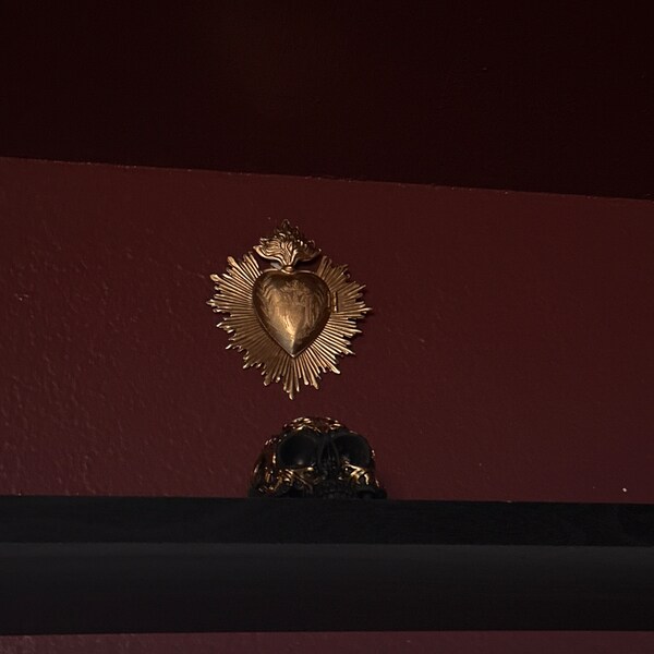 Sacred Heart, Milagro Heart, Gilded Gold Heart Box, Catholic Heart ...