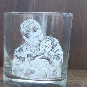 Father's Day Gift From Daughter Glass Fathers Day Gift, Dad Gift, Papa ...