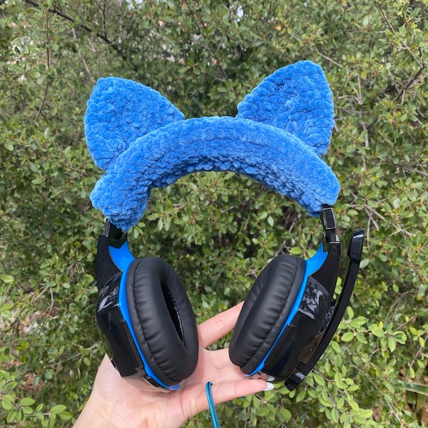 PATTERN | 3D Crochet Cat Ears for Headset - Etsy
