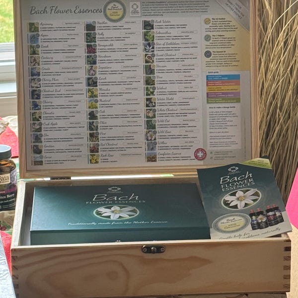 Bach Flower Essence Complete Kit in Wooden Case. Practitioner Remedy ...