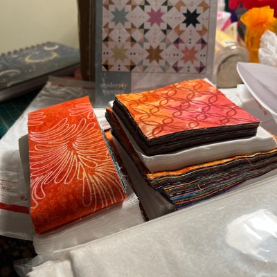 Starshine in Multi Quilt Kit Fabric Pattern and Binding and Backing ...