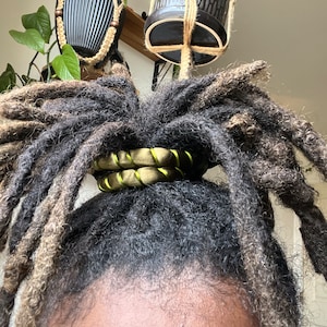 Satin Loc Ties Neutral Earthtones Black Owned by Jazz Inspires Bendable ...