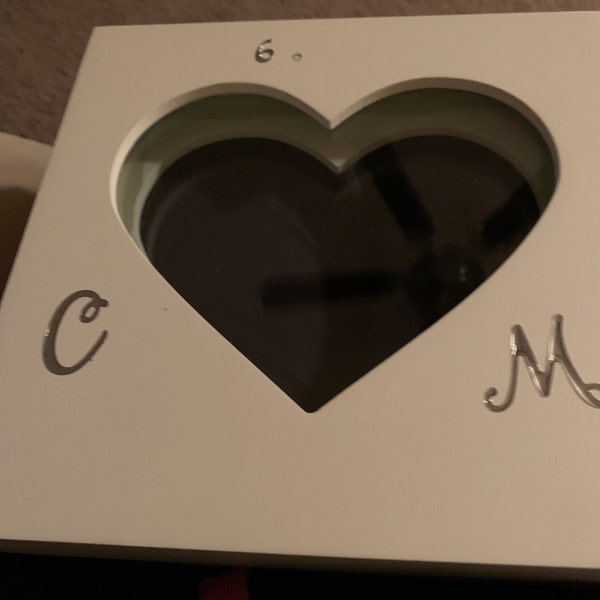 Wedding Sand Ceremony Heart Frame - Unity Shadow Sand Ceremony Box ...