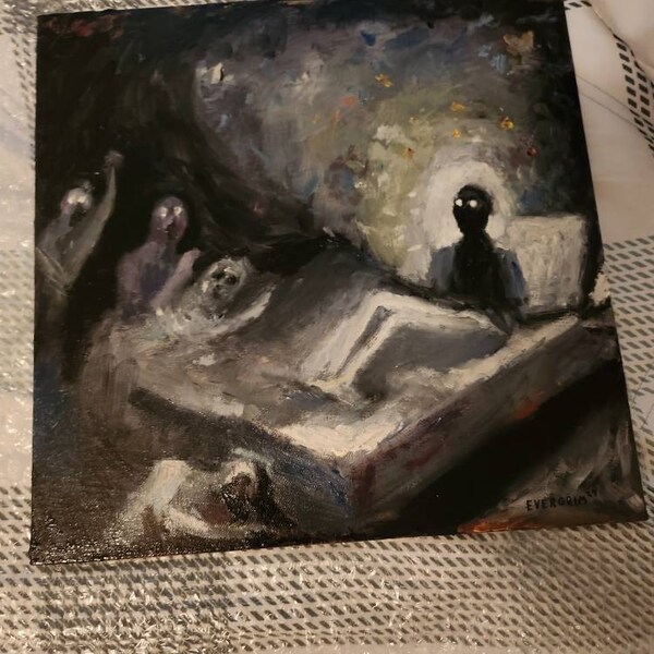 Facing the Apparition, Rendition (goya) - Oil Painting - Horror, Dark ...