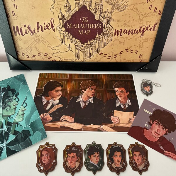 Regulus Black HP Marauders Broken Mirror Matte Poster Print - Etsy