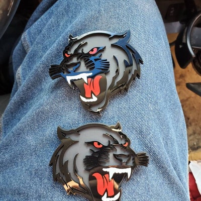 Angry Goat Car Emblem Badge Custom Red Black New - Etsy