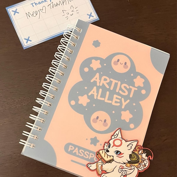 Reusable Sticker Book | A6 Artist Alley Passport Notebook for Sticker ...