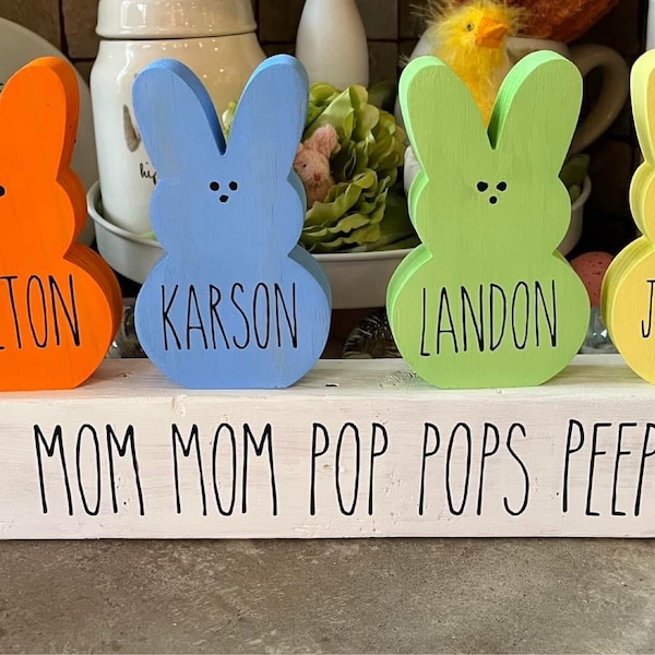 10 or 20 - 5 Inch Wood Peeps ... Easter Bunny Cutouts - Etsy