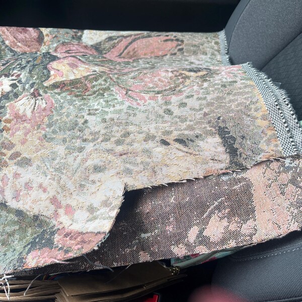 Tropical Paradise Wheat Tapestry Decorating Fabric By-the-yard Qty ...