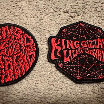 King Gizzard & the Lizard Wizard Back Patch. Sew on Patch. - Etsy