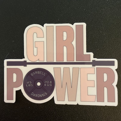 Girl Power Sticker, Powerlifting Sticker, Weightlifting Sticker, Girls ...
