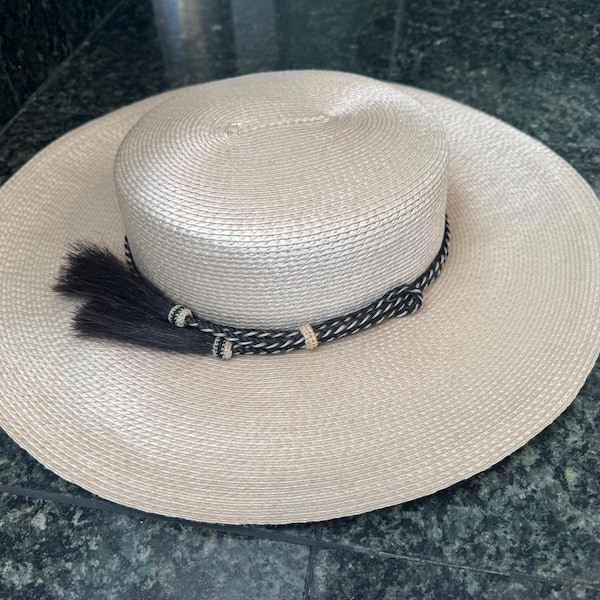 Bone Beads, Horsehair Hat Band, Cowboy Horsehair Hat Band, Hand-made ...