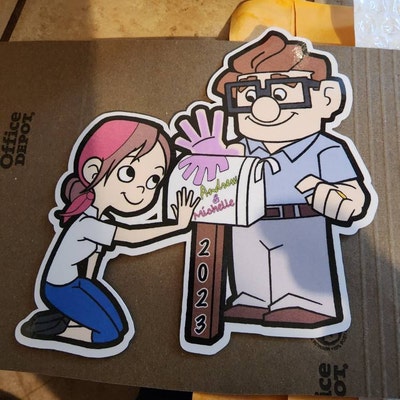 Up Carl and Ellie Mailbox Scene D.i.s.n.e.y Cruise Line DCL Pixar Day ...