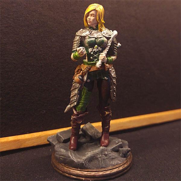 Dark Elf Warrior Miniatur Fighter Varik Dun Ate Tabletop Spiele RPG ...