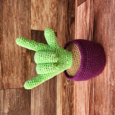 Cactus Hand CROCHET PATTERN / Amigurumi Cactus PDF English Pattern ...