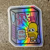 The Simpsons Mr Sparkle Sticker - Rainbow Foil Hologram - Etsy