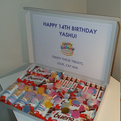 LARGE Kinder Chocolate Hamper Selection Box Kinder Bueno - Etsy