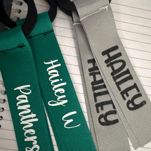 Pom Pom Tags - Set of 2 - Cheer - Cheerleader - Name - Personalized ...