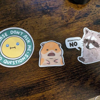 Snack Time Sticker Funny Sticker Gifts Under 10 Water Resistant Sticker ...