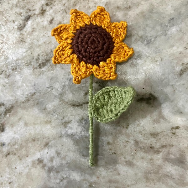 Sunflower in a Pot Crochet PATTERN, Crochet Sunflower Pattern PDF, Mini ...