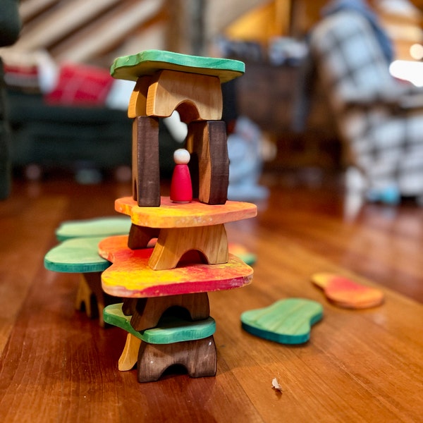 Handmade Tree House Blocks Set - Double Set Option, Toddler or ...