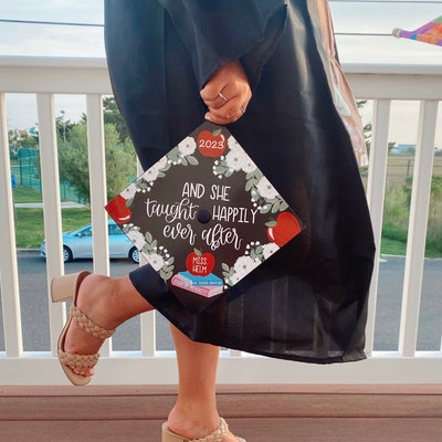 Custom eucalyptus Greenery Graduation Cap Topper/ - Etsy