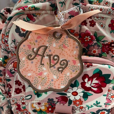 Backpack Name Tag Bag Tags Luggage Tag Fabric Name Tag Fabric ...