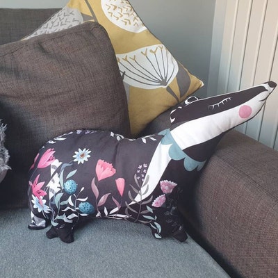 Badger DIY KIT Cushion Softie Plush Floral Throw Pillow Badgers ...
