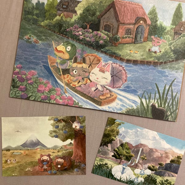 Animal Crossing Goldie Animal Crossing Postcard Print ACNH Animal ...