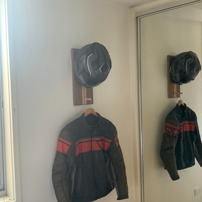 Motorcycle Helmet Rack Wall Mount Compact Style Helmet - Etsy