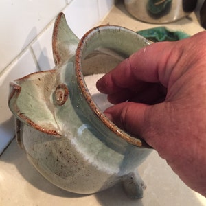 Pottery Mug Extra Large Hemp Design Handcrafted Perfect - Etsy