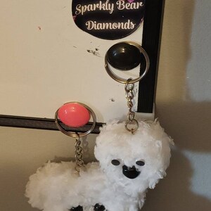 Cockapoo Keychain. Golden Brown Dog Keyring. Keys Accessories. Backpack ...