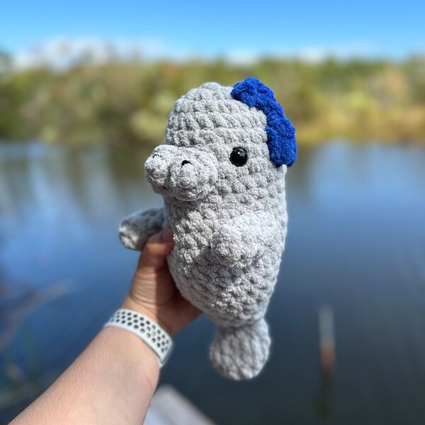 PATTERN/INSTRUCTIONS Manatee, Amigurumi Pattern, Manatee Pattern ...