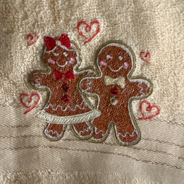 Gingerbread Cookie Embroidery Design, Christmas Gingerbread Cookie With ...