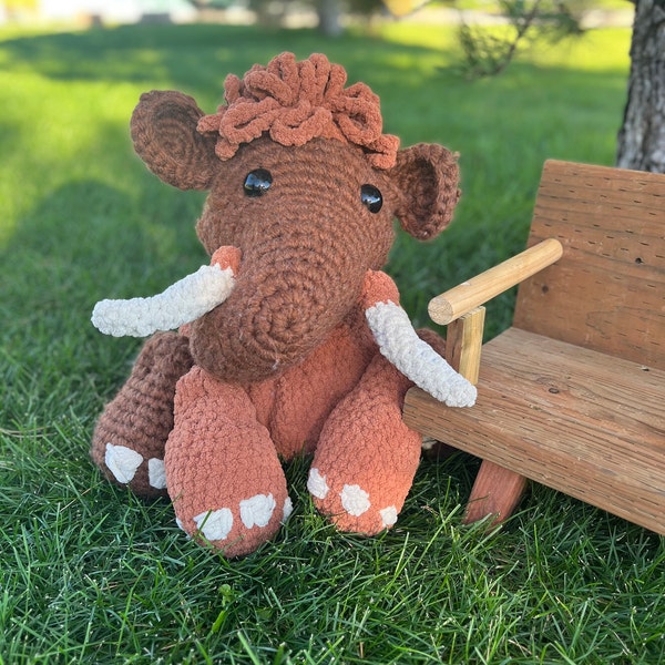 Woolly Mammoth Crochet Pattern PDF Instant Download - Mortimer - Etsy