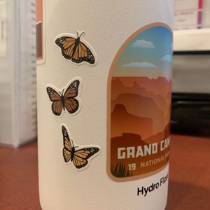 Brown Mini Butterflies 9 PC Sticker Pack Aesthetic Stickers, Minimalist ...