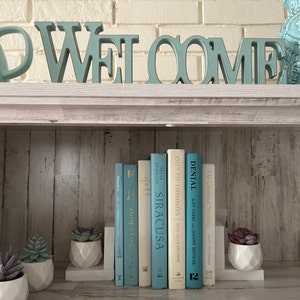 Sage Green Decor Books Decorative Book Stack Built in - Etsy