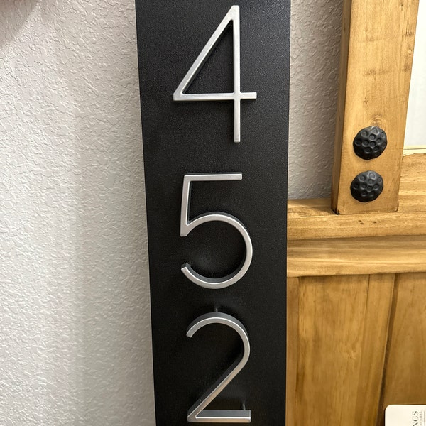 Vertical House Number Sign | Modern House Numbers | Horizontal House ...