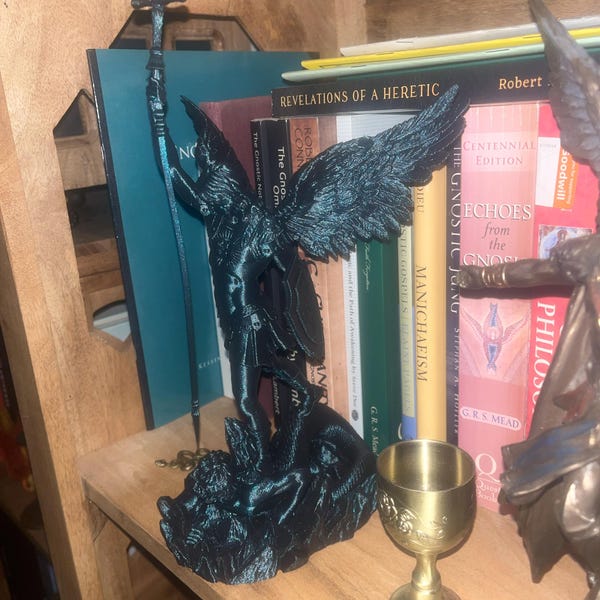 St. Michael the Archangel Statue/detailed Masculine St. Michael Statue ...