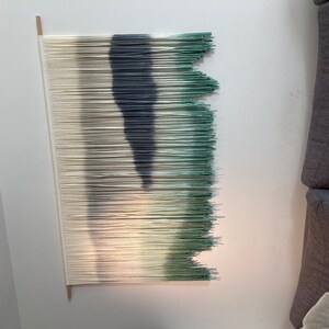 Mountain Art Hand Dyed Macrame Wall Hanging, Large Wall Tapestry ...