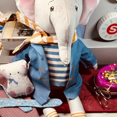 Teddy Rag Doll Cut and Sew Fabric Panel dress Me Bestie BETSY BEAR ...