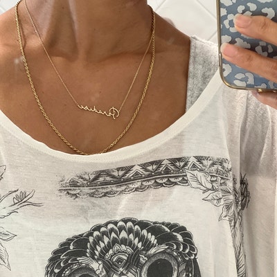 Personalized Signature Necklace Custom Name Necklace - Etsy