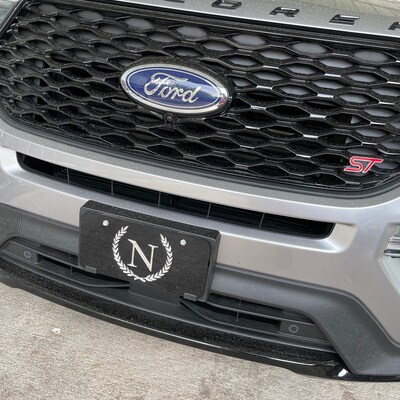 Custom Vanity Plate,car Tag, Monogrammed, Initial, Wreath, Personalized ...