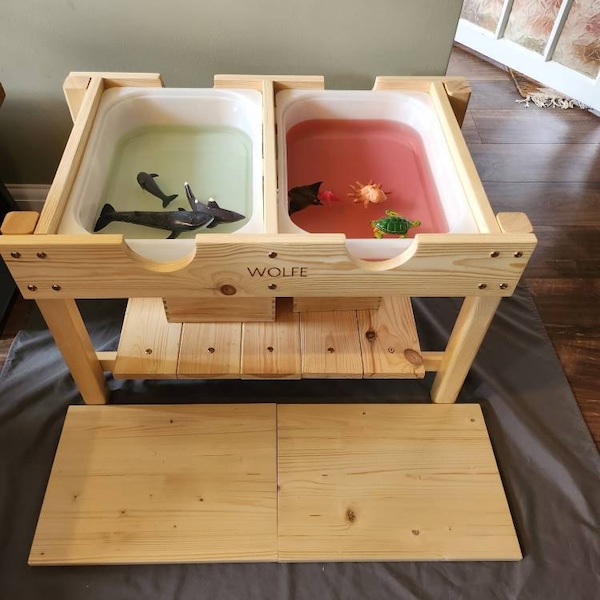 Wooden Sensory Stand | Sensory Table Sensory Bin Water Table Sand Table ...