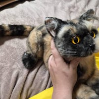 Handmade Tortoiseshell Cat Plush: Realistic Companion Gift (made to ...