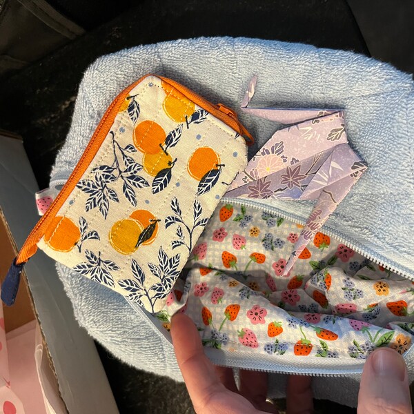 Small Quilted Card Wallet, Card Purse - Etsy