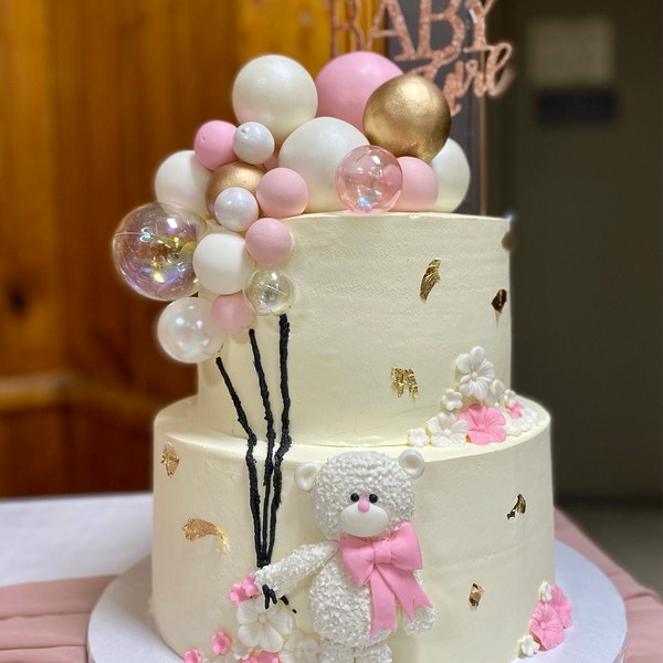 Sweet Baby Girl Glitter Cake Topper, Baby Shower Decor - Etsy