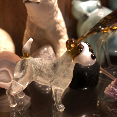 Handmade Blown Glass Dog Black Lab Labrador Retriever Figurine - Etsy