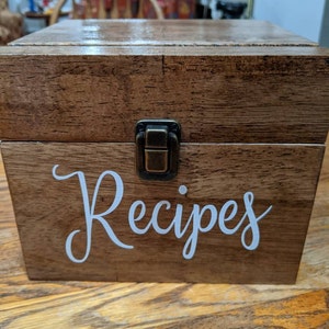 Recipes Vinyl Decal, Recipe Book Sticker, Decals for Kitchen Craft ...