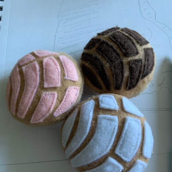 Concha Bread Cat Toys Organic Catnip Toys, Pan Dulce Concha Catnip Cat ...